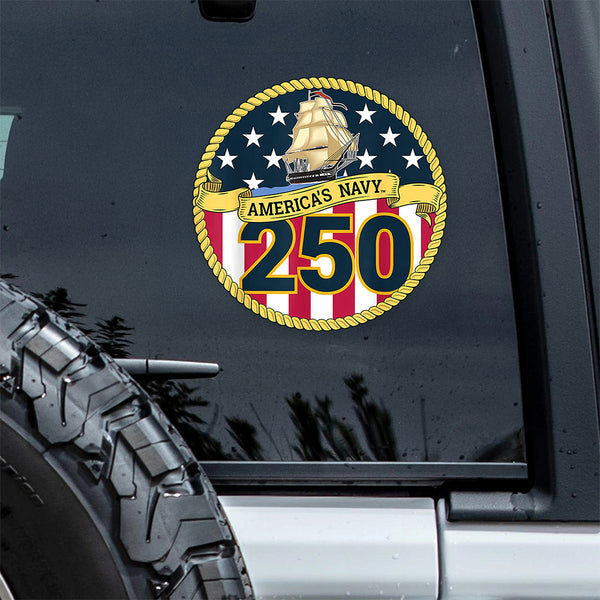 United States Navy 250th Car Sticker – TrueFaithArt